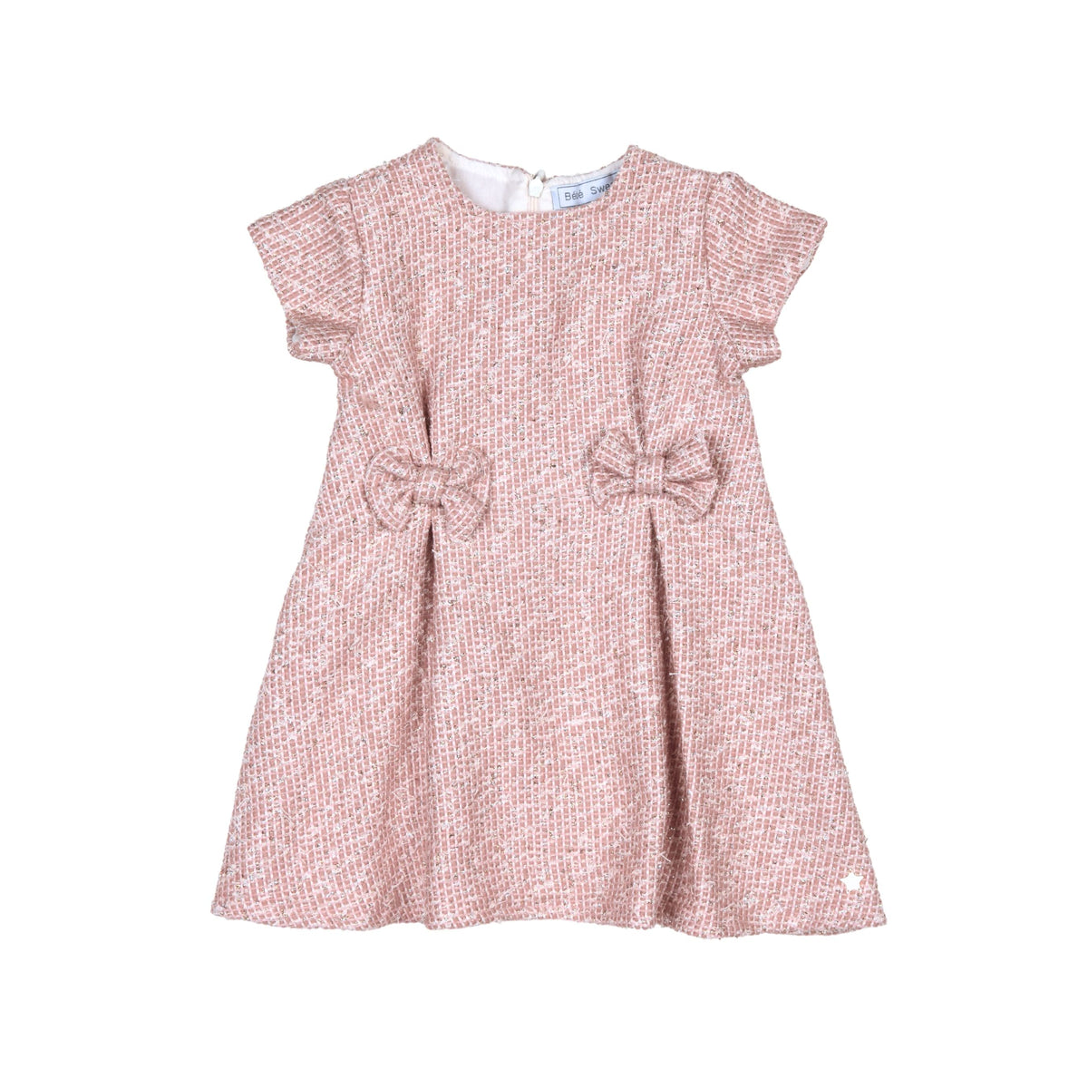 CLEMENTINE | Girls Pink Tweed Dress – Bebe Sweeny