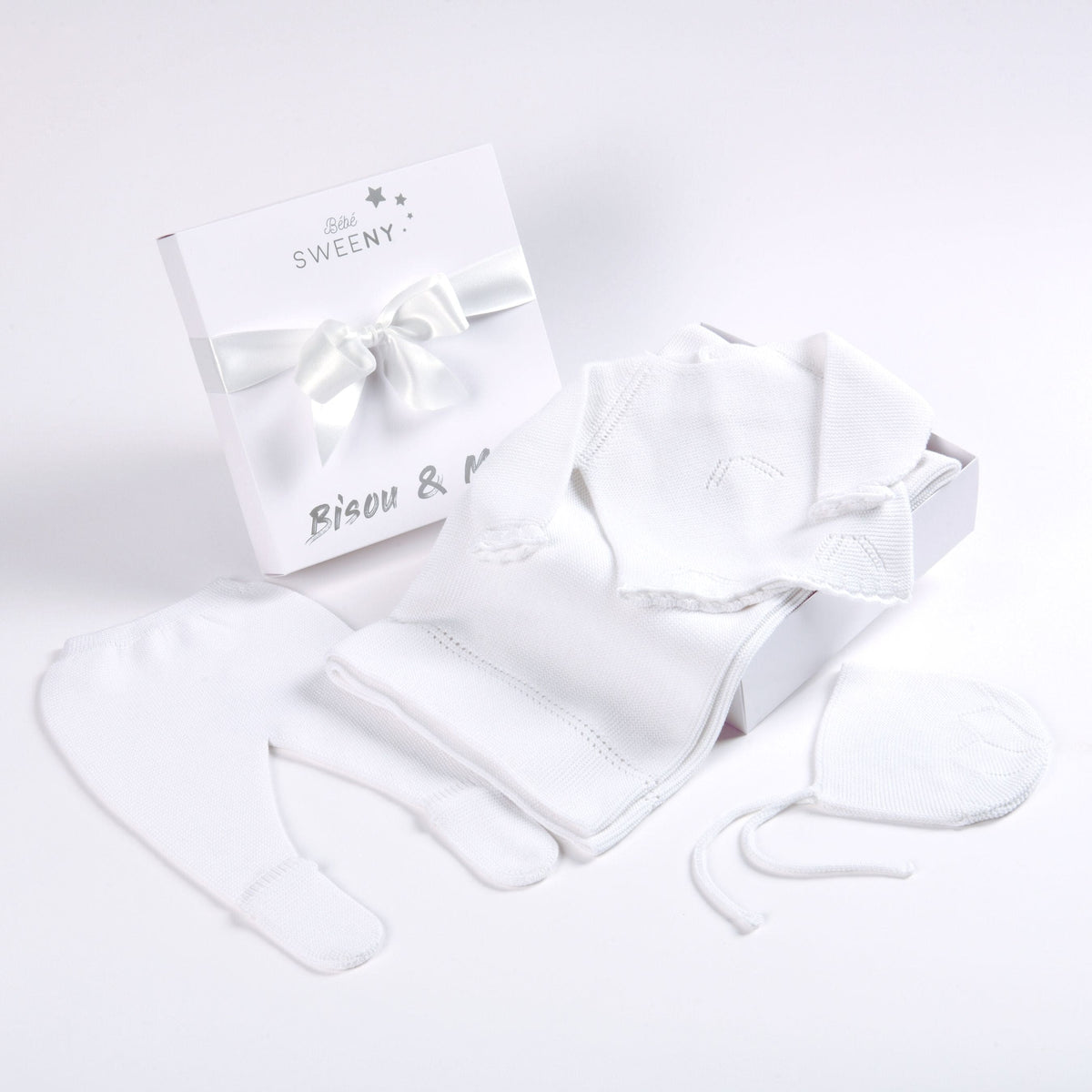 MELI | Baby White Layette Set (4) – Bebe Sweeny